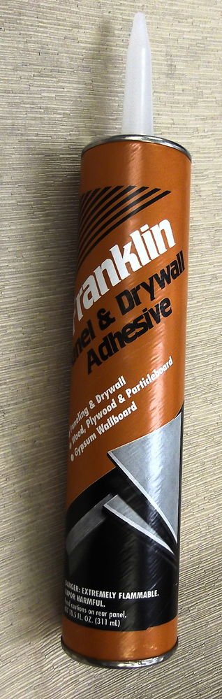 Franklin Panel & Drywall Adhesive 10.5 Fl. Oz Tube Case 12 #037083055115