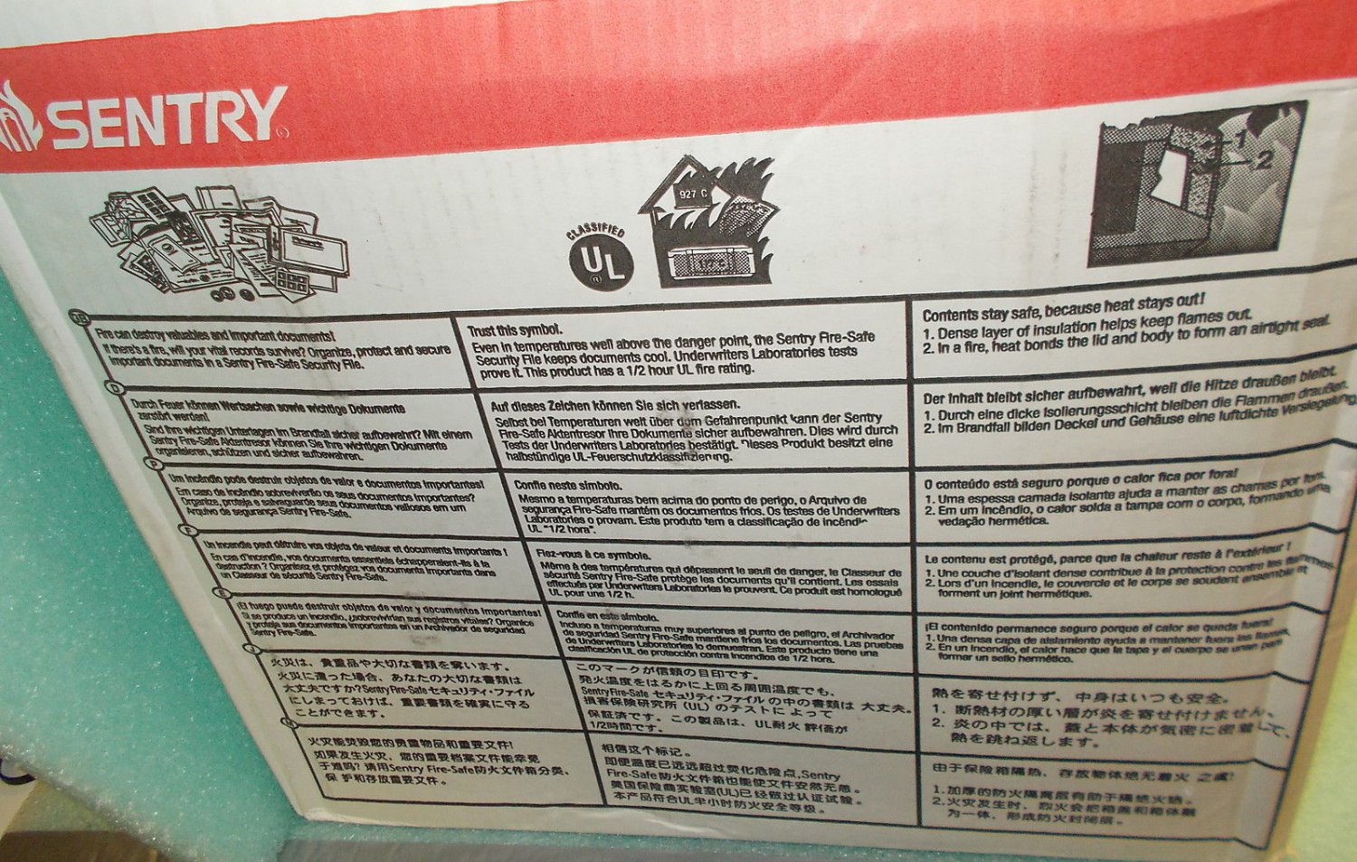 Sentry Fire Safe Secuity File #1170 UPC:049074117016