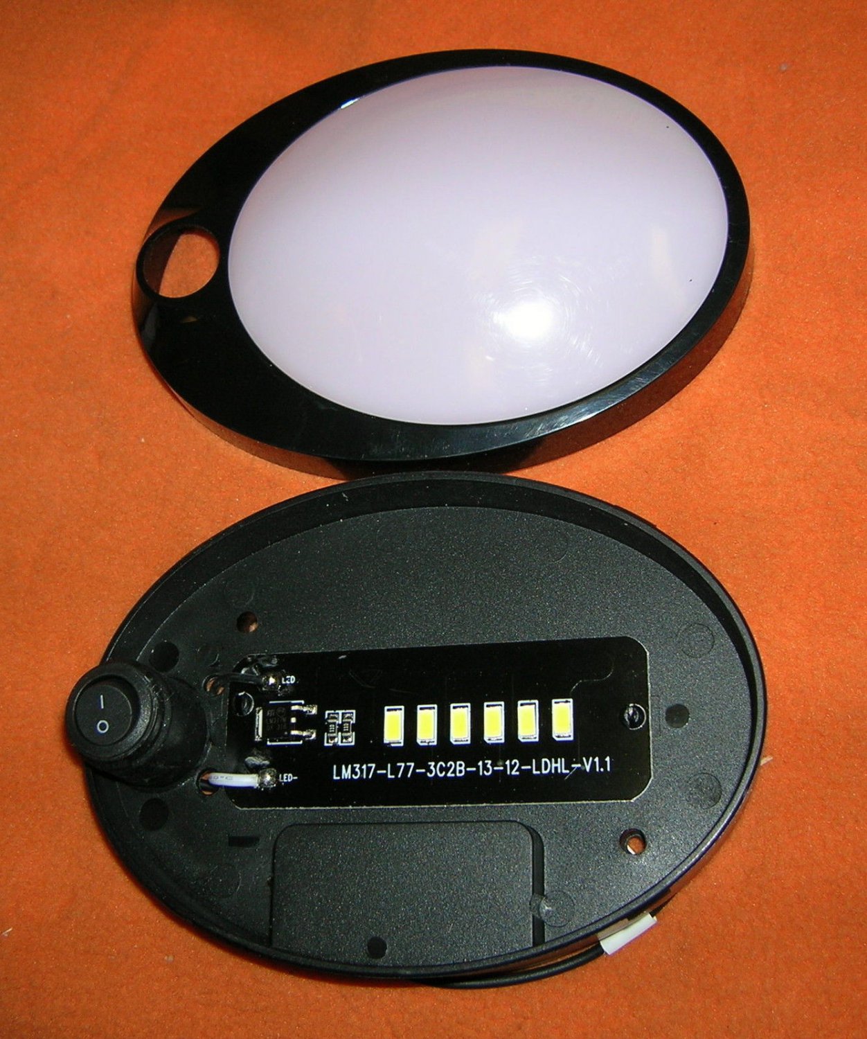 Juniper Lighting Black 12V 6 LED Pancake Light W/ Switch #07003WW/NW ...