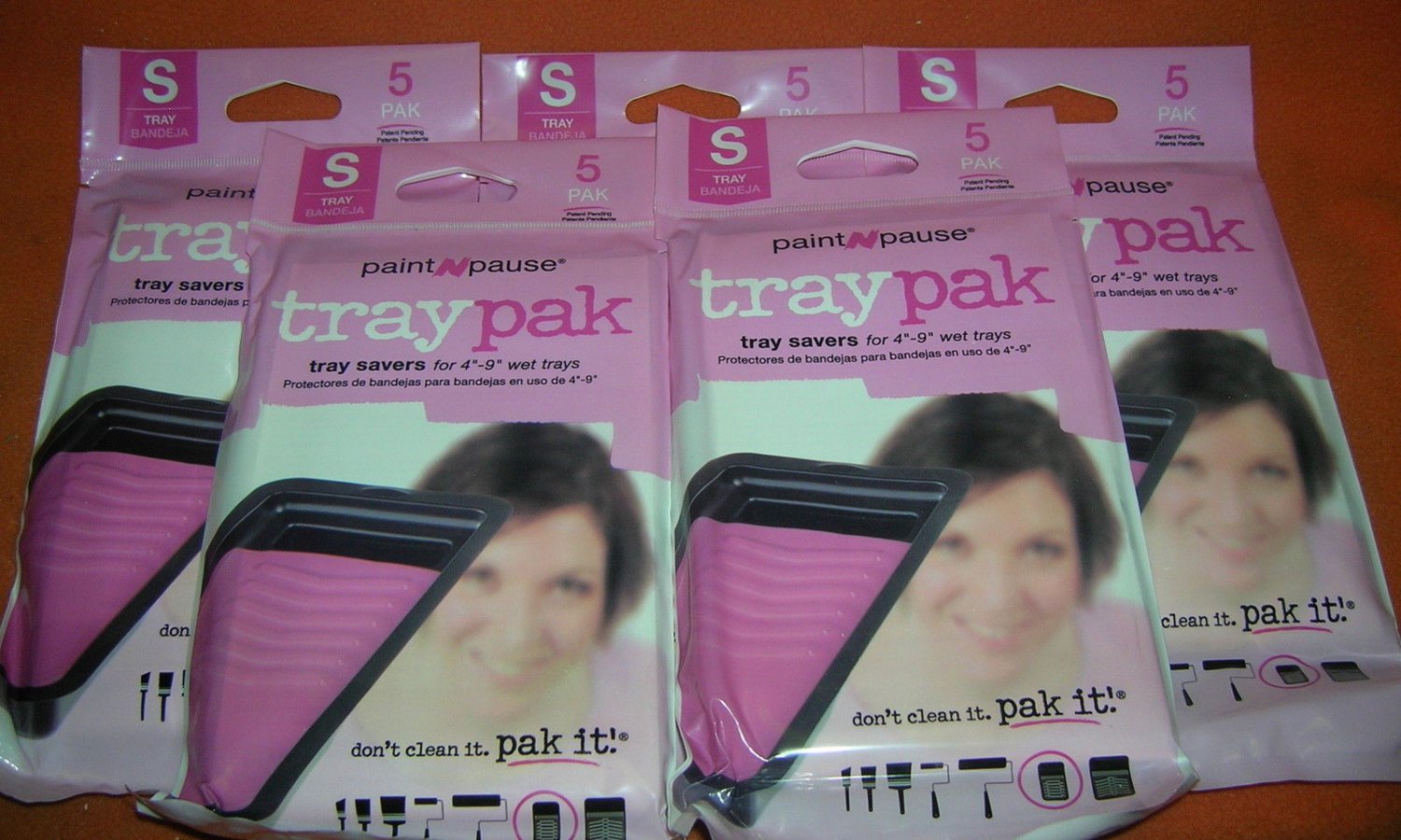 Paint Pause Tray Pak Tray Savers for 4"-9" Wet Trays 5 X 5 Pack UPC ...
