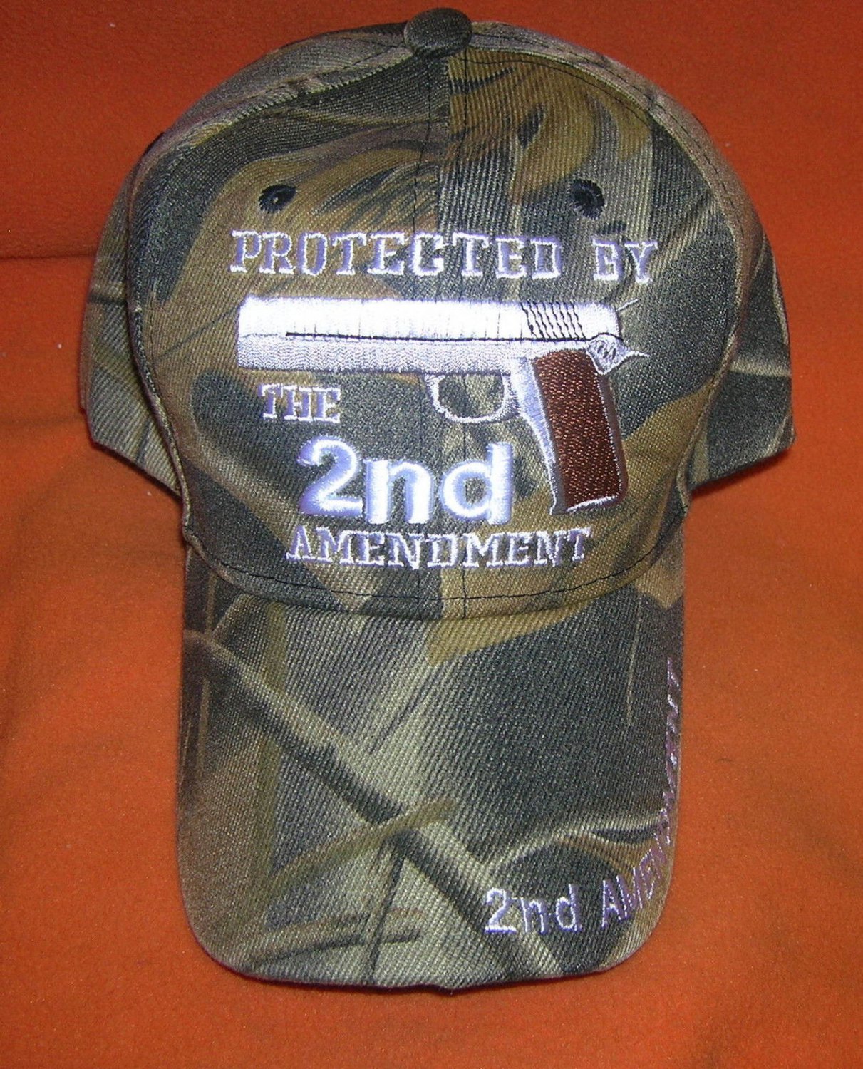 Cap America Camouflage Protected By The 2nd Amendment Baseball Cap UPC:710534485
