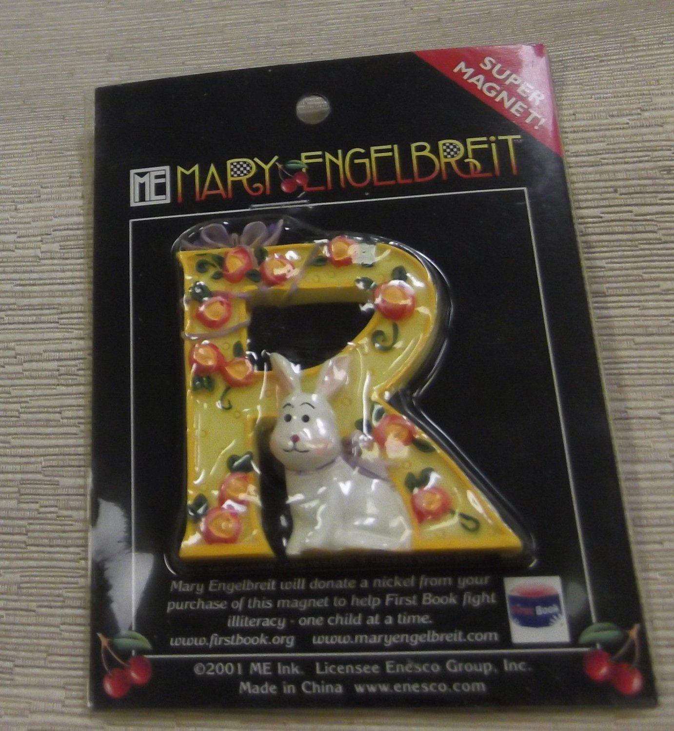 Enesco / Mary Engelbreit "R" Super Magnet #180726R