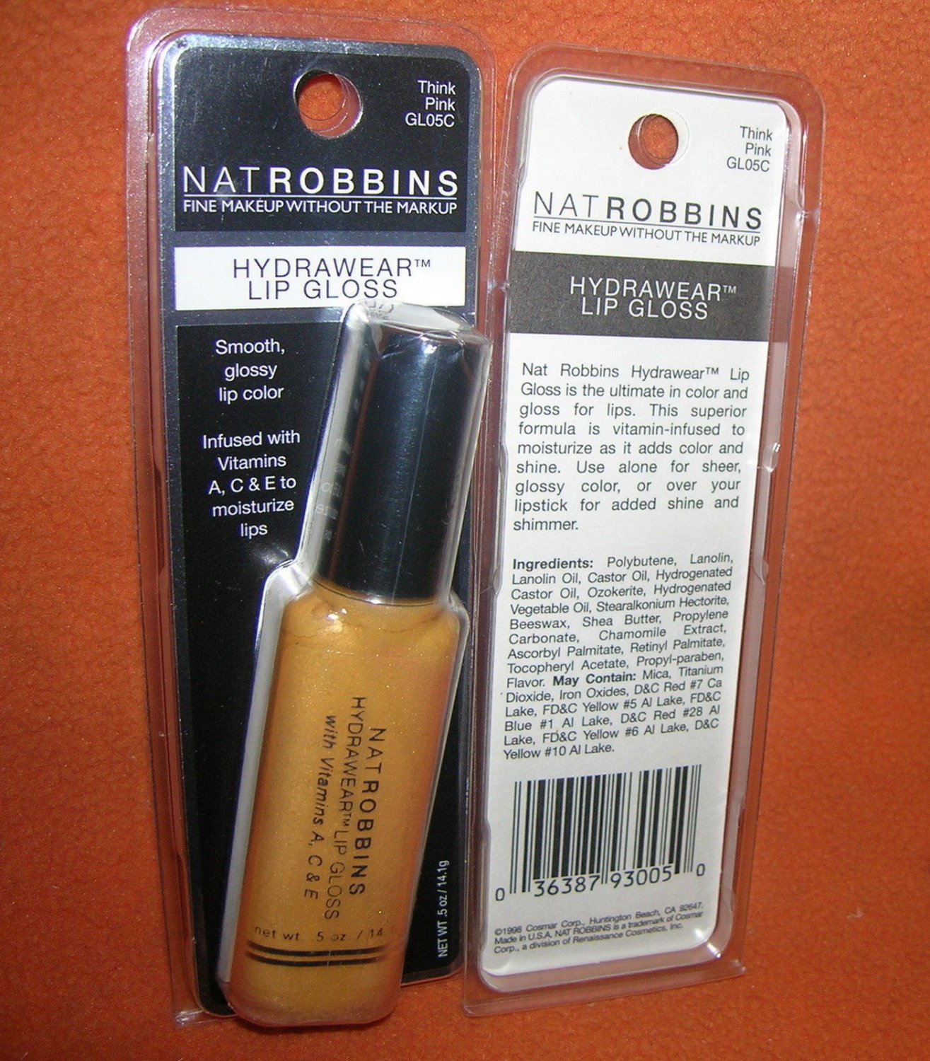 Nat Robbins Hydrawear Lip Gloss - Think Pink Set 2 0.5 Oz #GL05C UPC ...