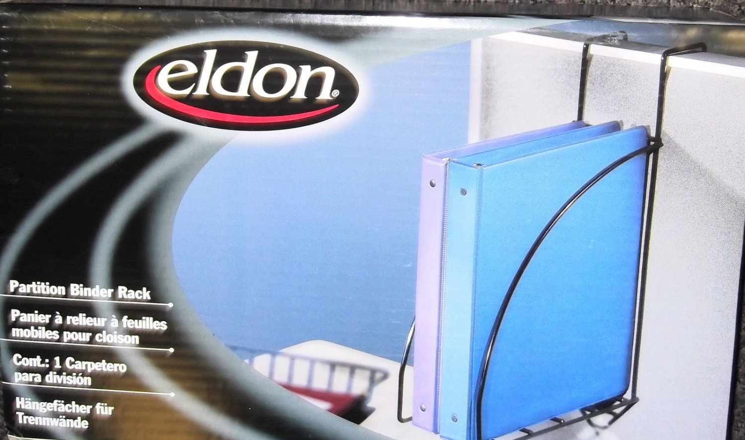 Eldon Black Metal Partition Binder Rack #E27027 UPC: 018421270278