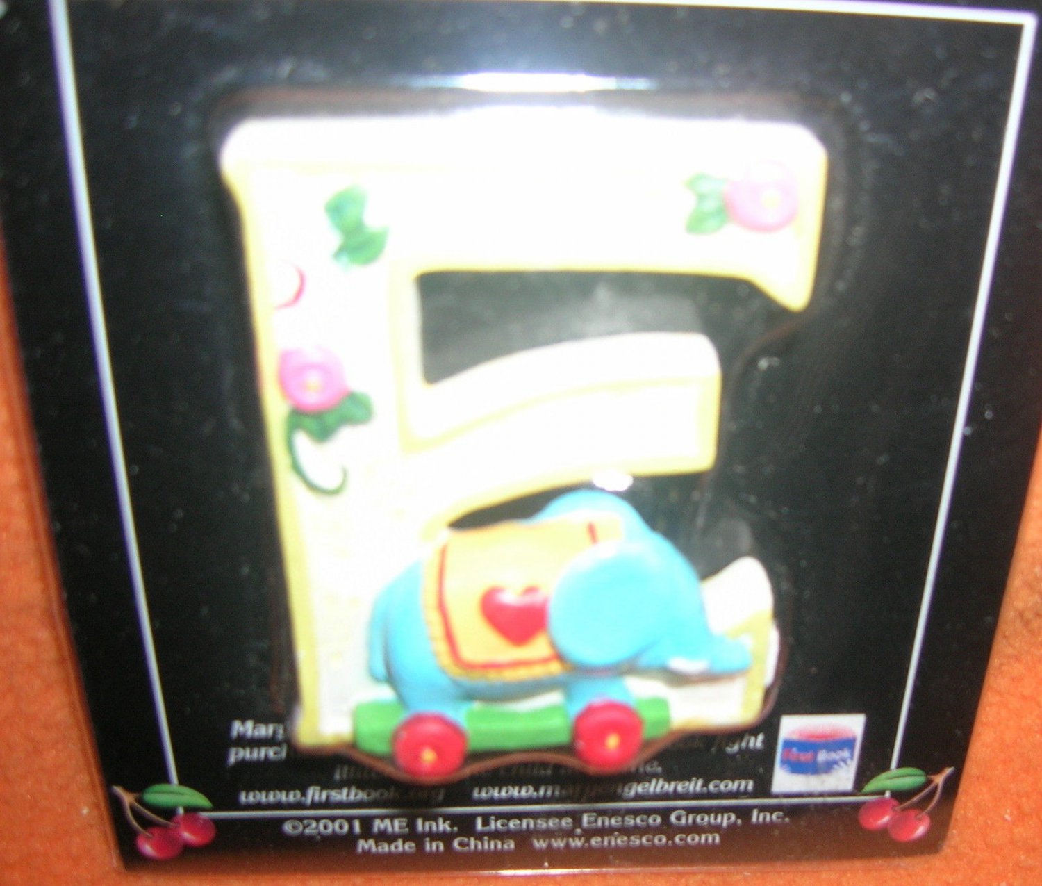 Enesco / Mary Engelbreit "E" Super Magnet #180726E UPC:045544041058