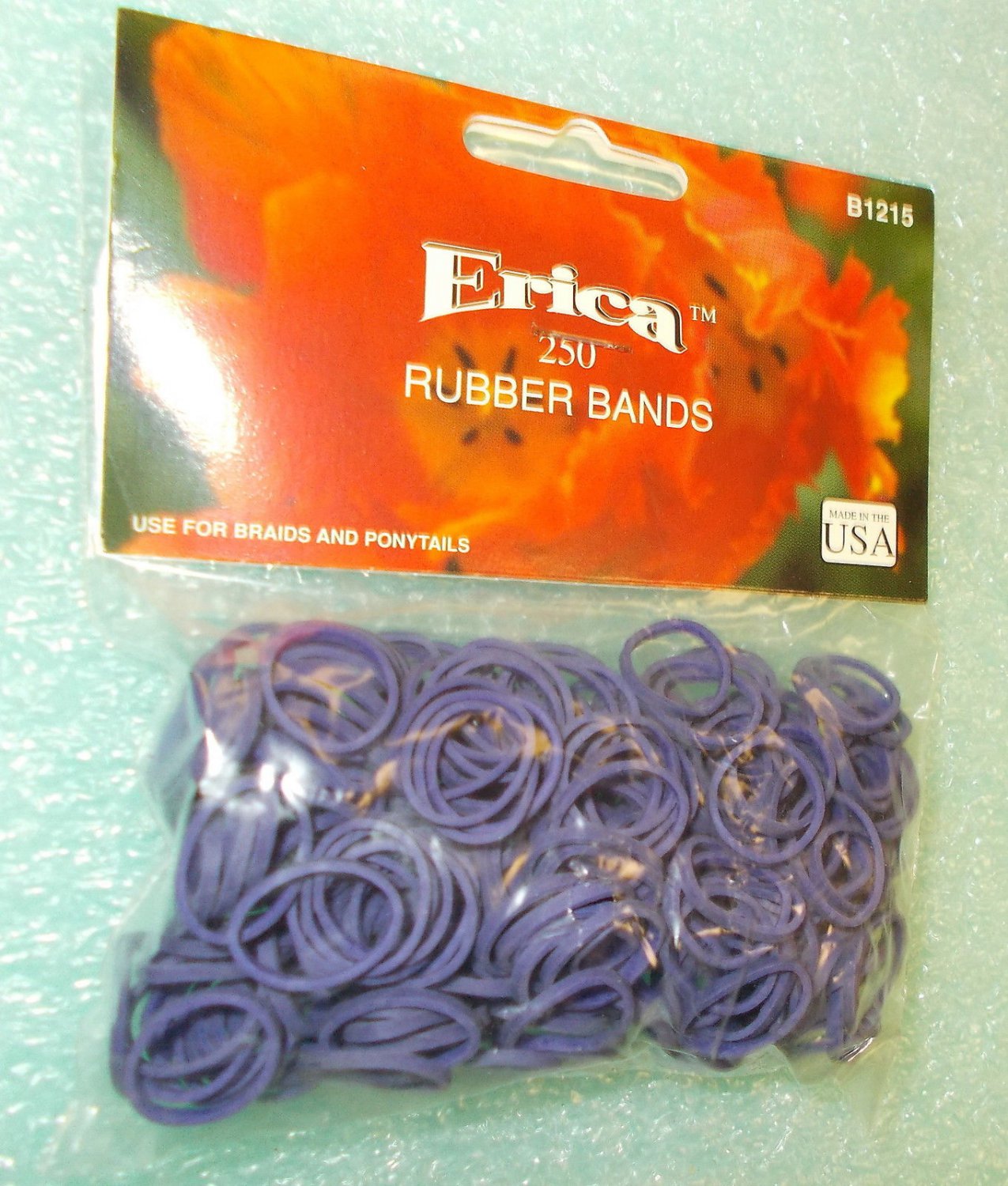 Erica Purple Rubber Bands For Braids or Ponytails 4 Packs /1000 UPC ...