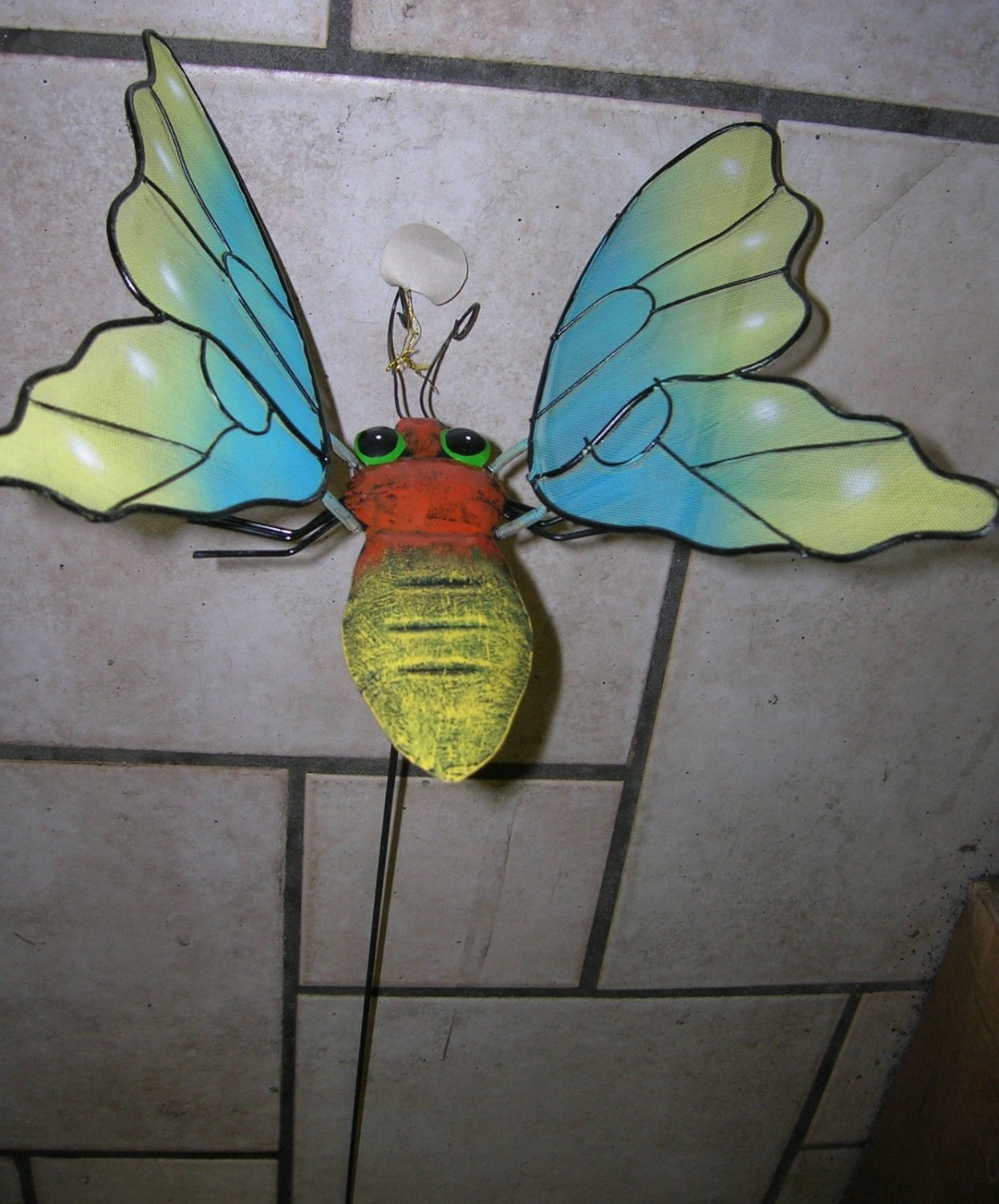 Pacific Enterprises 28" Blue / Yellow Butterfly Stake #GA-5110 UPC ...