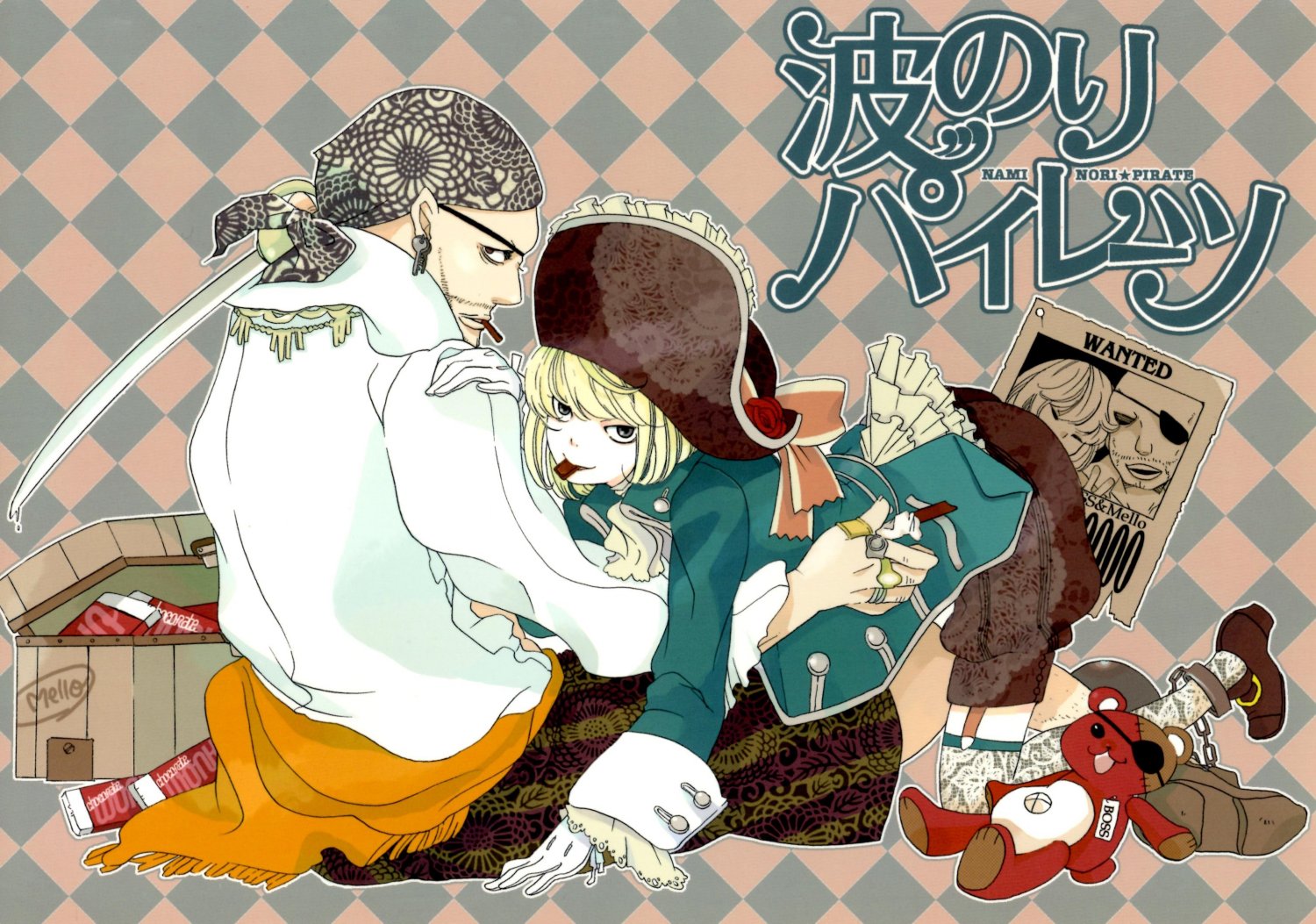 YDN12 Death Note Doujinshi Nami nori Pirate by 8Pochi Boss x Mello 20 pages