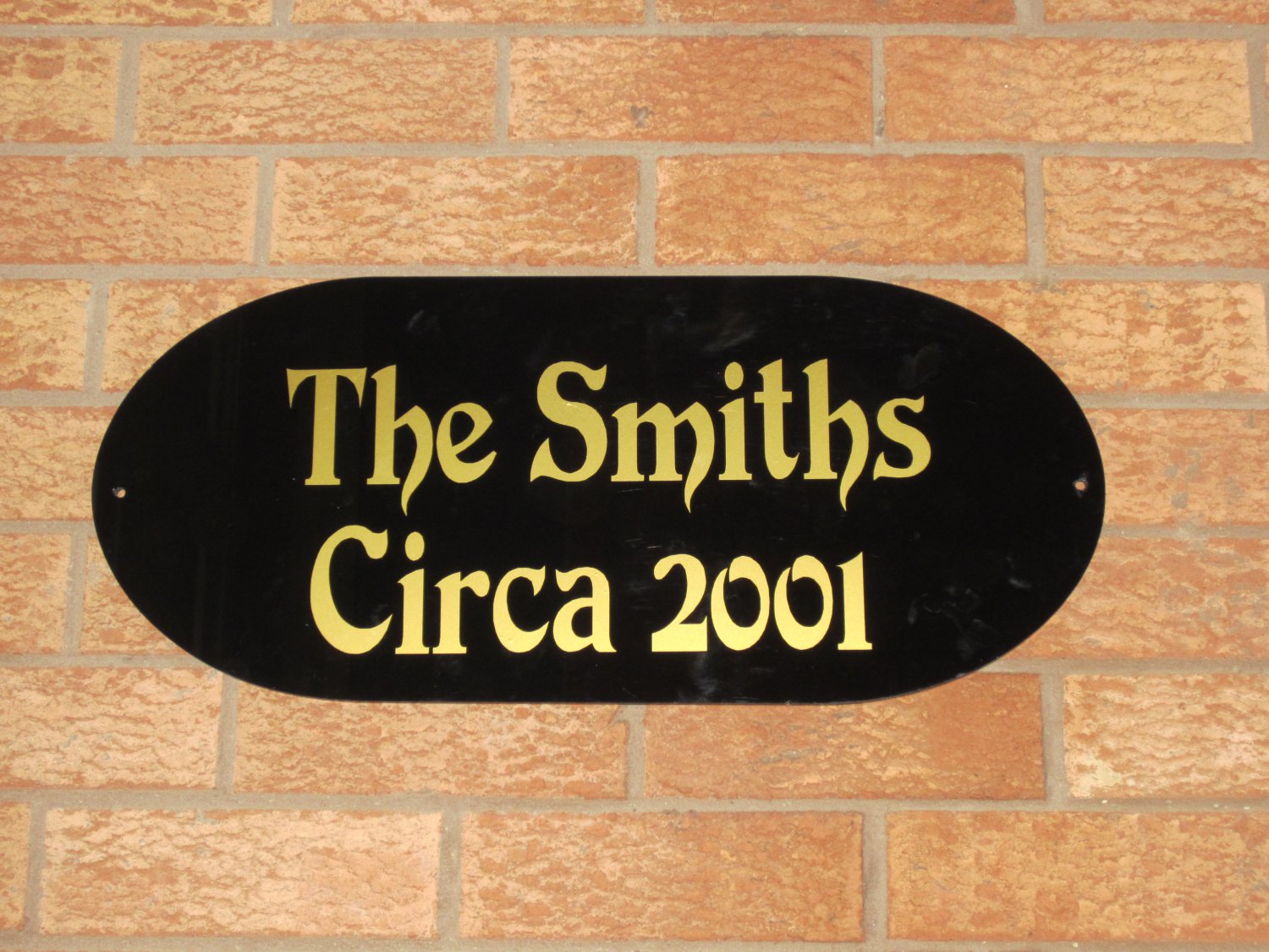 Family Name Sign with CIRCA Year - Family name plaque 10x23Inch