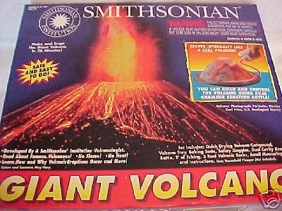 Smithsonian complete GIANT VOLCANO ERUPTION lab set kit science kids ...