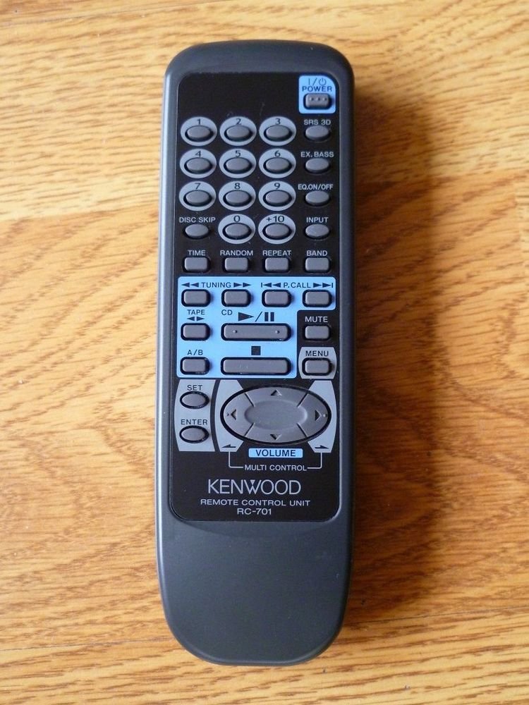 Kenwood Remote Control RC 701 = Audio System XD-A5 XD-A8 XD-A41 XD-A51 ...