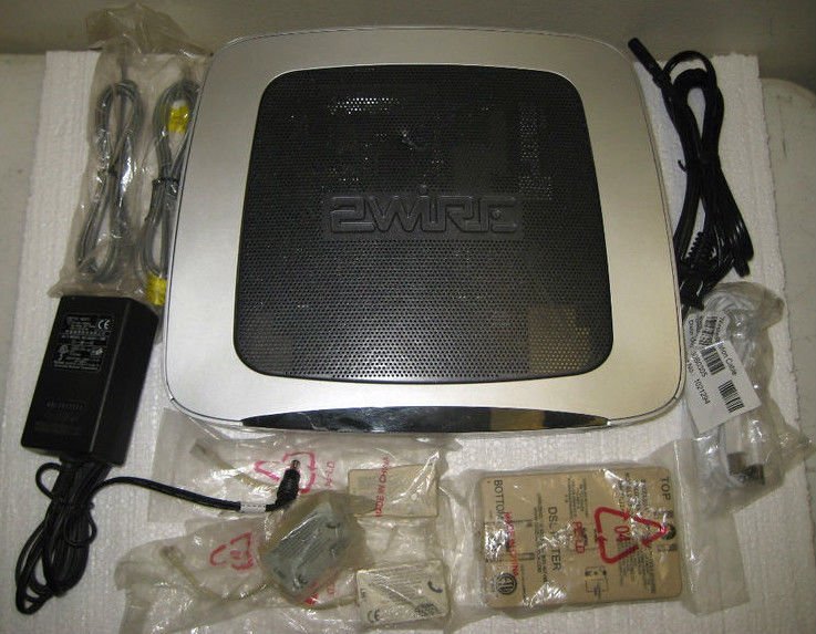 2WIRE 3600 HGV gateway WIRELESS modem ROUTER DSL AT T U verse WiFi ...