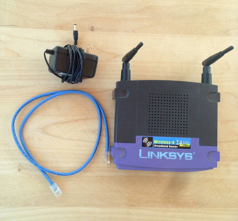 WRT54G Linksys ROUTER 4pt wireless G EtherFast cable switch ethernet ...