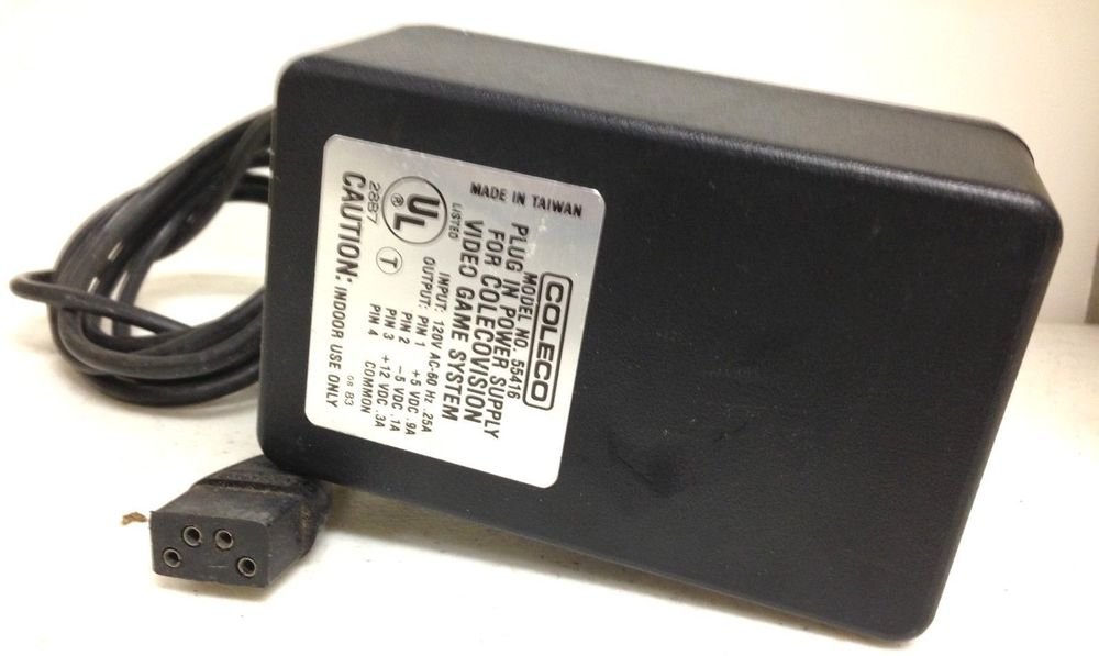 genuine original 12v 5v adapter cord COLECO VISION 55416 power plug ...
