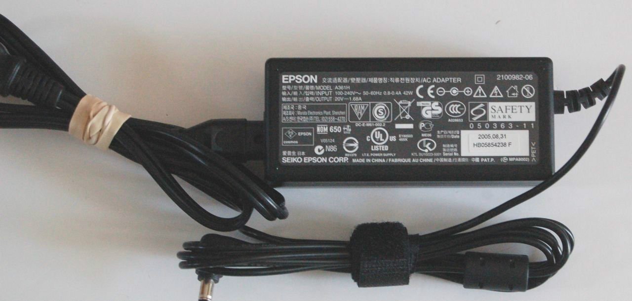 20v Epson adapter cord Picture Mate 500 digital photo lab B351A wall ...