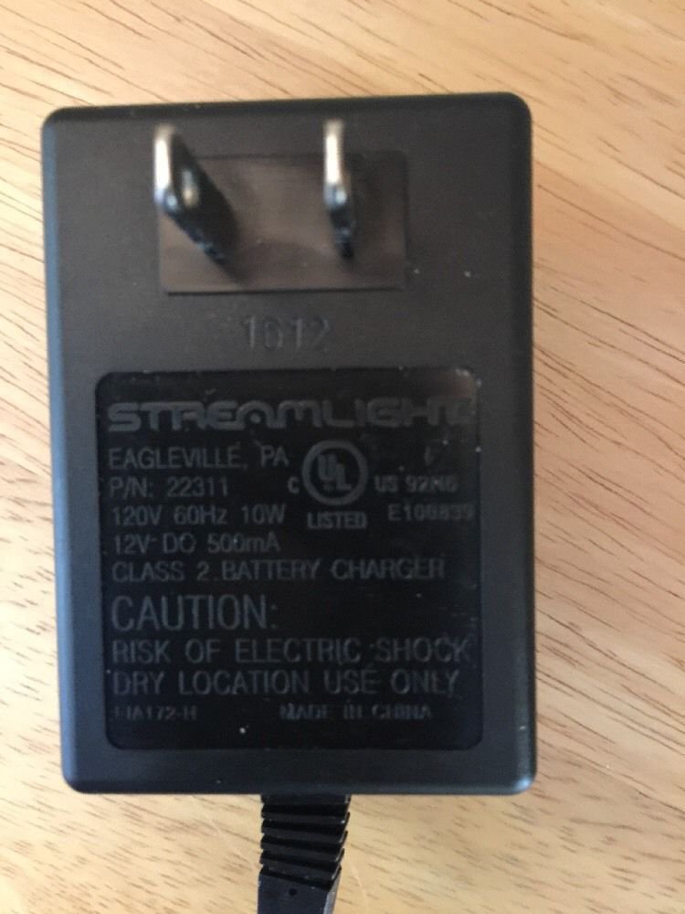 Streamlight Stinger Charge Base 75100 AC battery adapter Power Cord ...