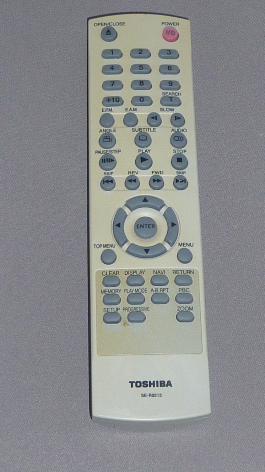 Toshiba remote control SE R0213 - TV model SD 3990U 3990SU K760 SU ...