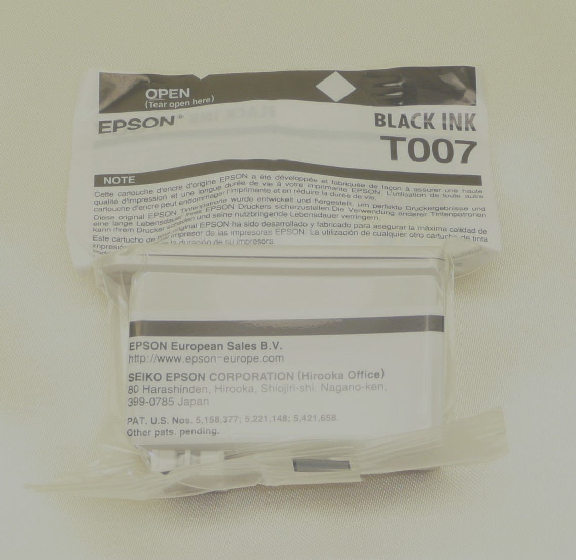 genuine Epson T007 201 BLACK ink cartridge stylus photo printer 900 ...