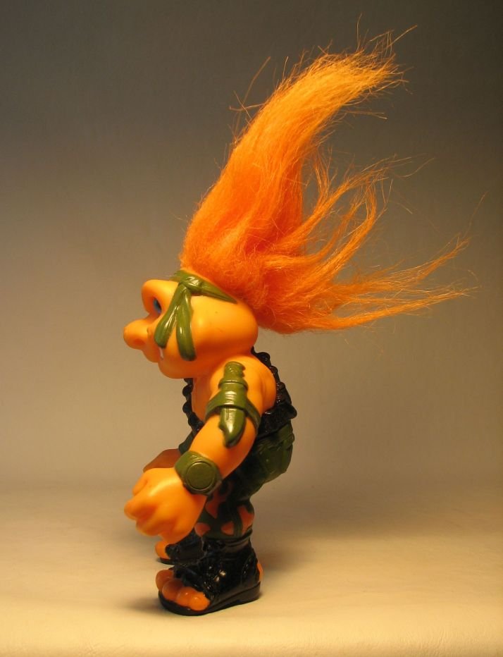 Battle Trolls 5 inch Sgt Troll 1992 Hasbro Vinyl LOOSE