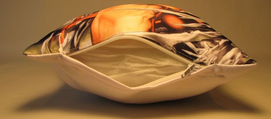 Death Note Pillow 8x8 Light Yagami holding apple