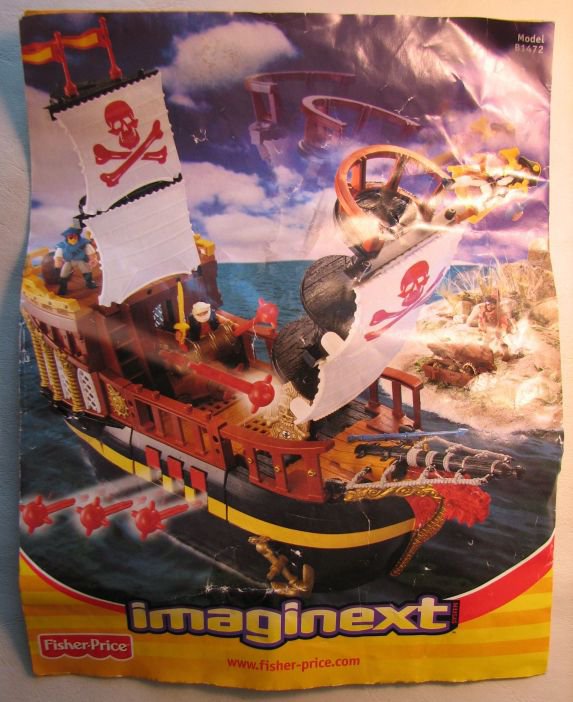 Fisher-Price Imaginext - Pirate Raider Ship LOOSE