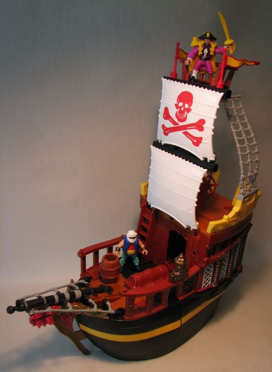 Fisher-Price Imaginext Mini Pirate Raider Ship LOOSE