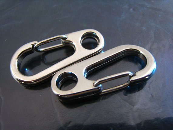 2 pcs Silver Nickel Free Large Clasps Lobster Buckle 33mm x 15mm