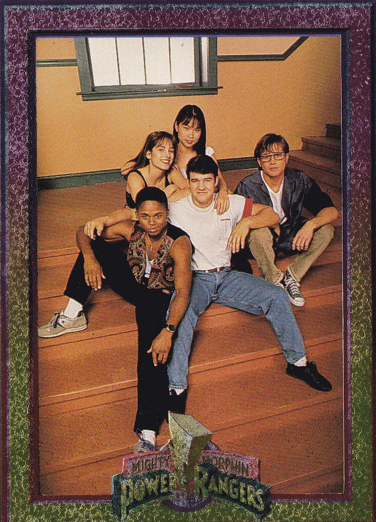 MIGHTY MORPHIN Power Rangers Card #2 Taking a Break 1994 Saban ...