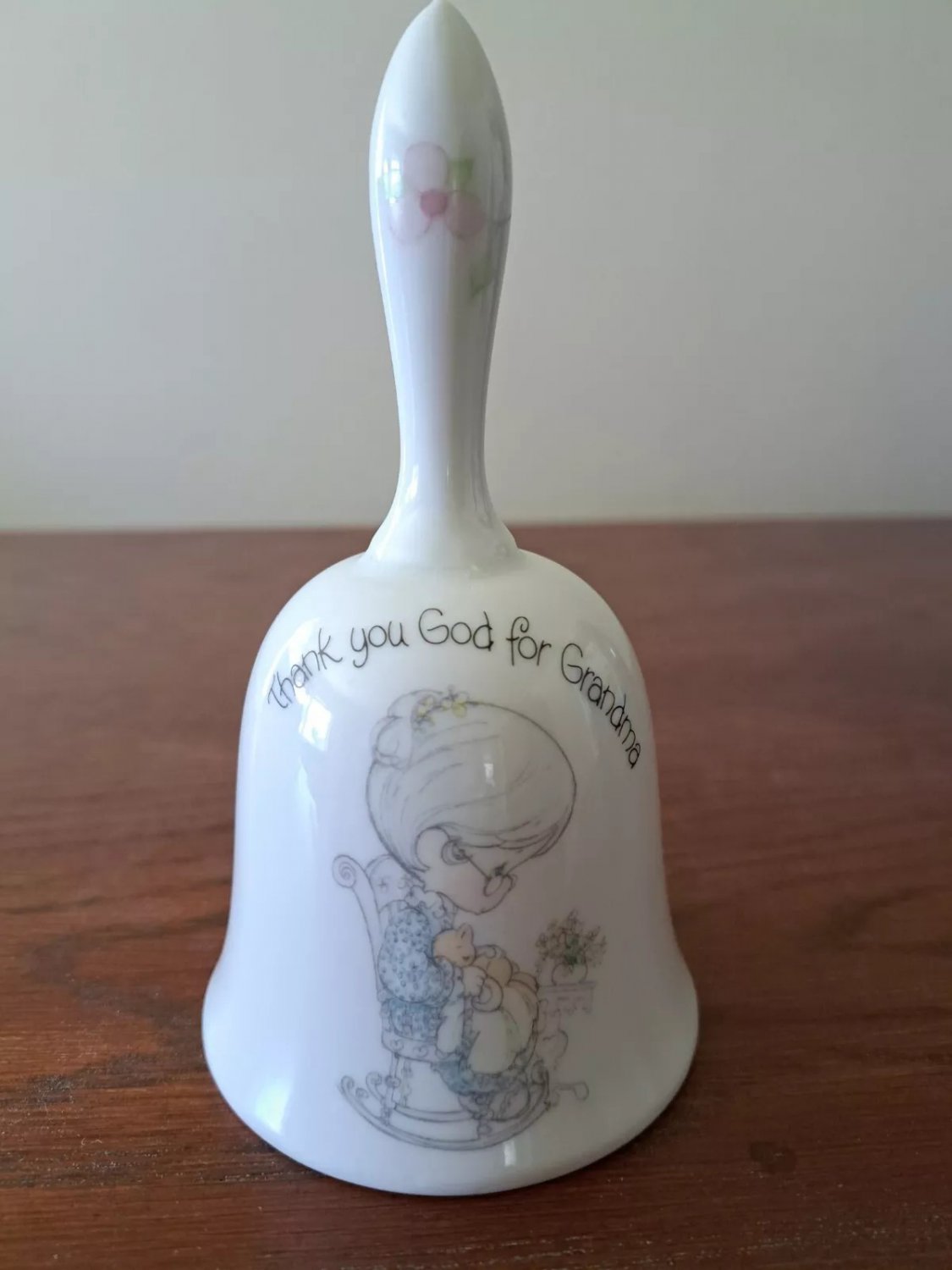 Enesco Precious Moments Thank God for Grandma Porcelain Bell 1984 ...