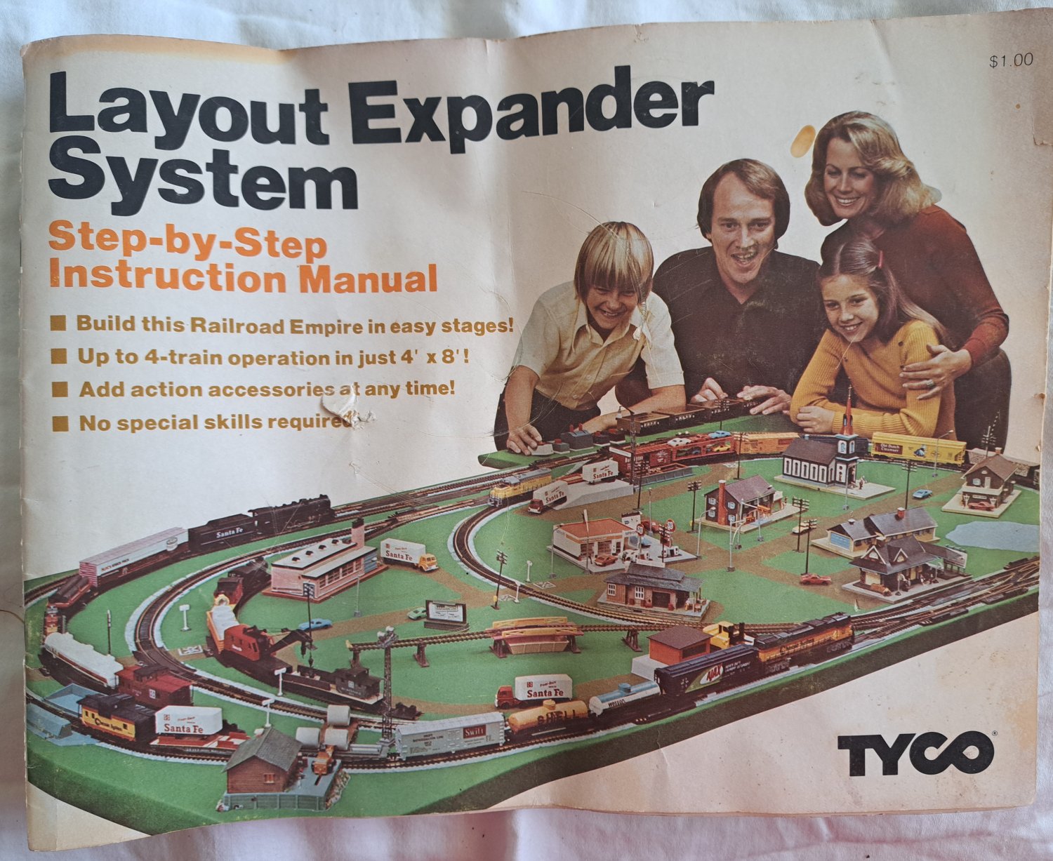 Vintage 1975 Tyco LAYOUT EXPANDER SYSTEM Step-by-Step Instruction ...