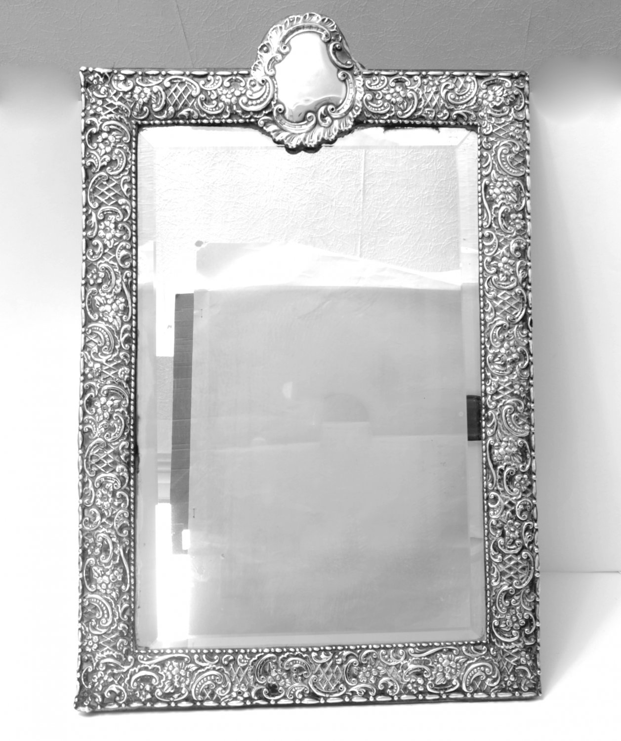 Antique Victorian Sterling Silver Mirror Chester 1898