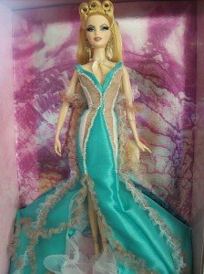 RARE Barbie doll as Aphrodite- Gold Label W/Shipper HTF