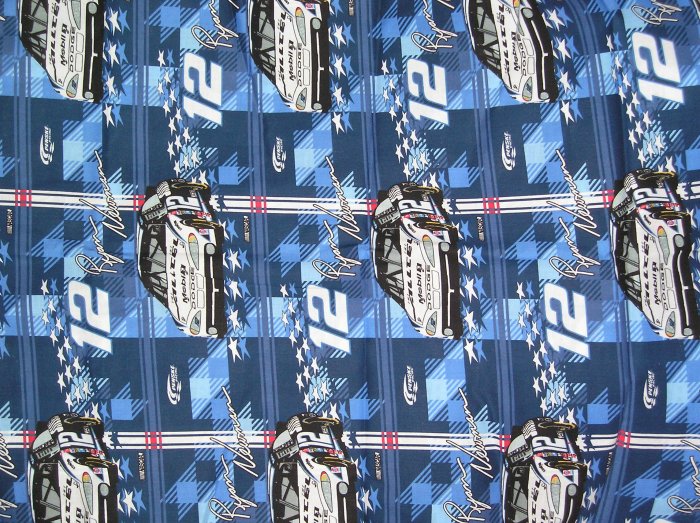 Ryan Newman #12 Nascar Fabric 2002 Fat Quarter