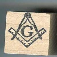 Mason logo Masonic rubber stamp medium