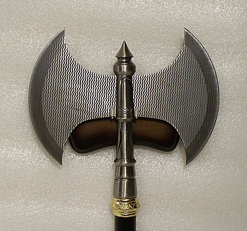 Double Headed Medieval Castle Battle Axe Bk