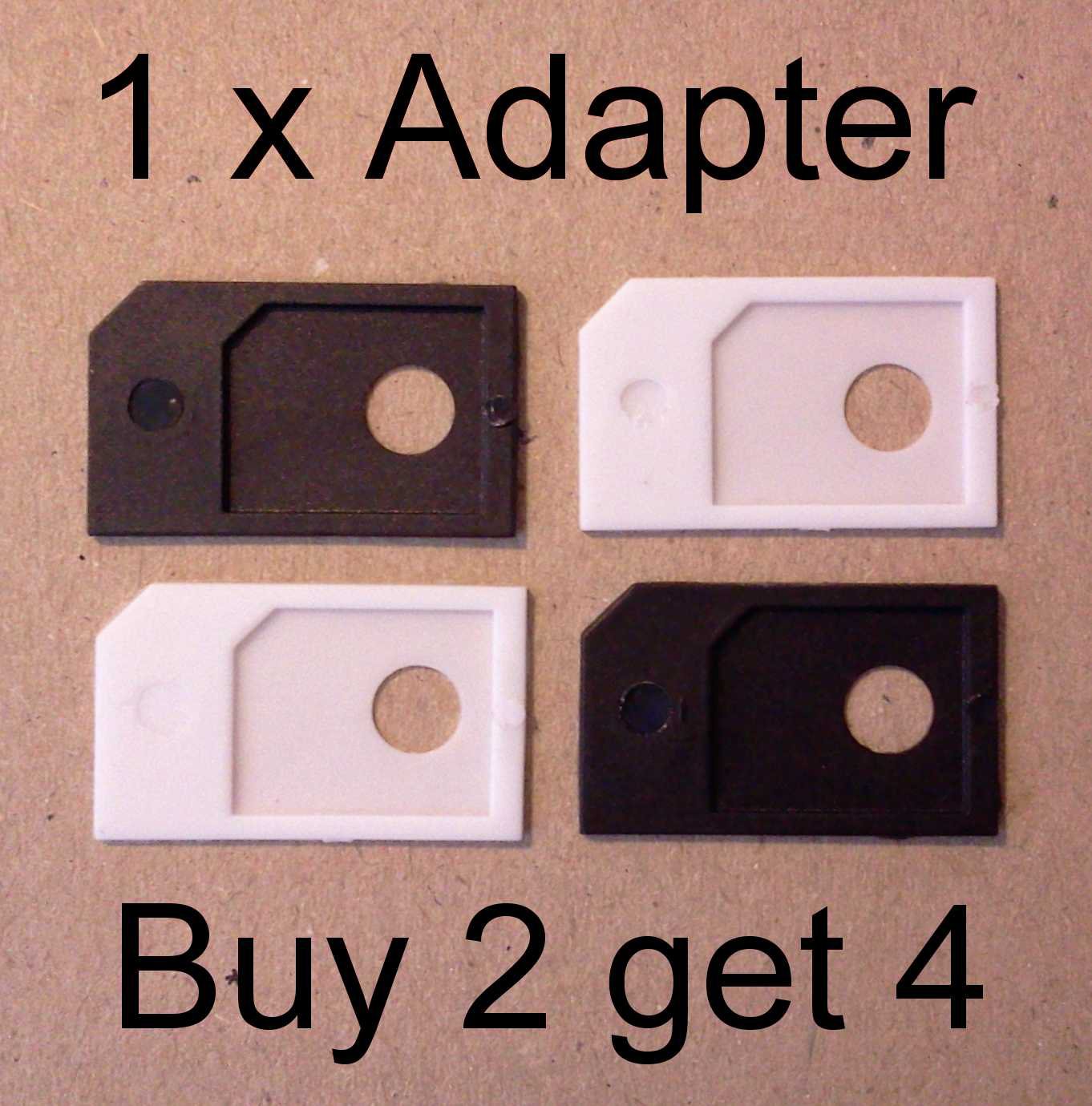 One MicroSIM Adapter to standard SIM - Micro 3FF -2FF Card Converter ...