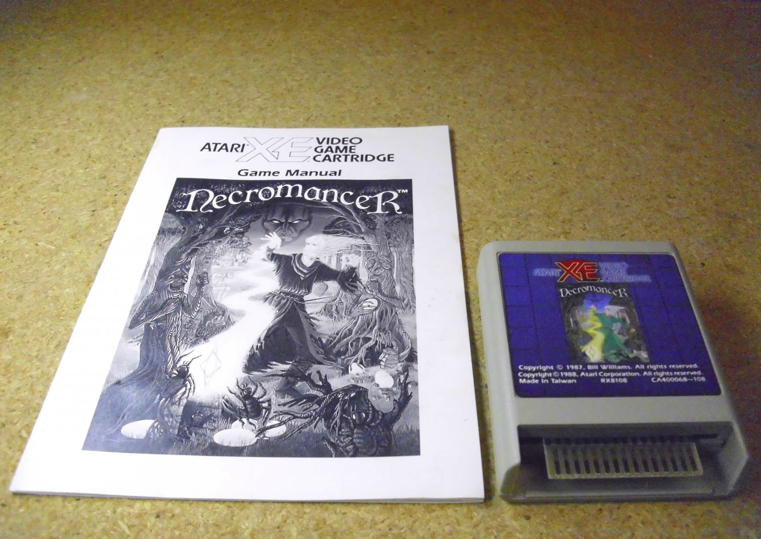 Necromancer , Atari 800 XE XL home computer video game and manual 1988 ...