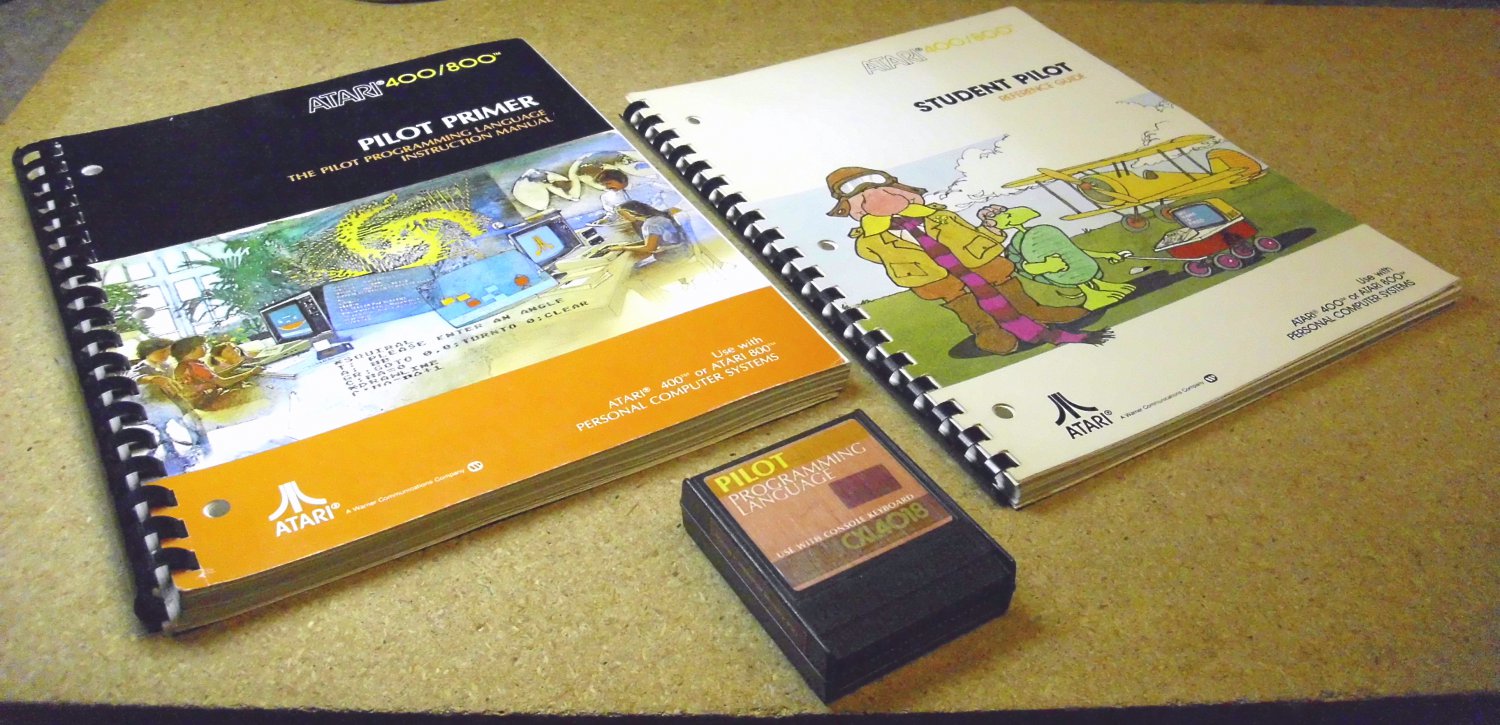 PILOT programming cartridge Atari 400 800 XL CXL4018 with manual and ...
