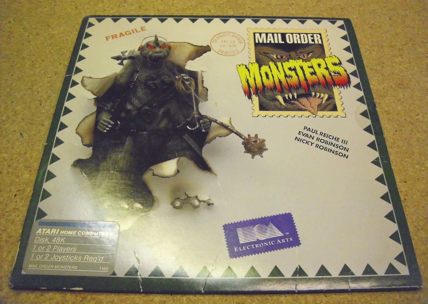 Mail Order Monsters with manual Atari 800 XL game , by Electronic Arts ...