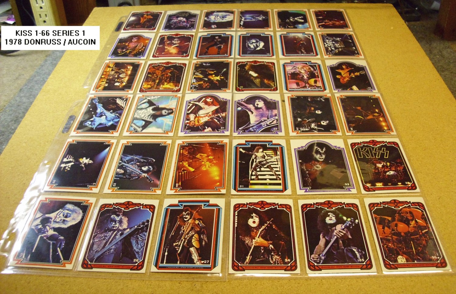 KISS ARMY collector cards, Series 1 complete, from Donruss AUCOIN 1978
