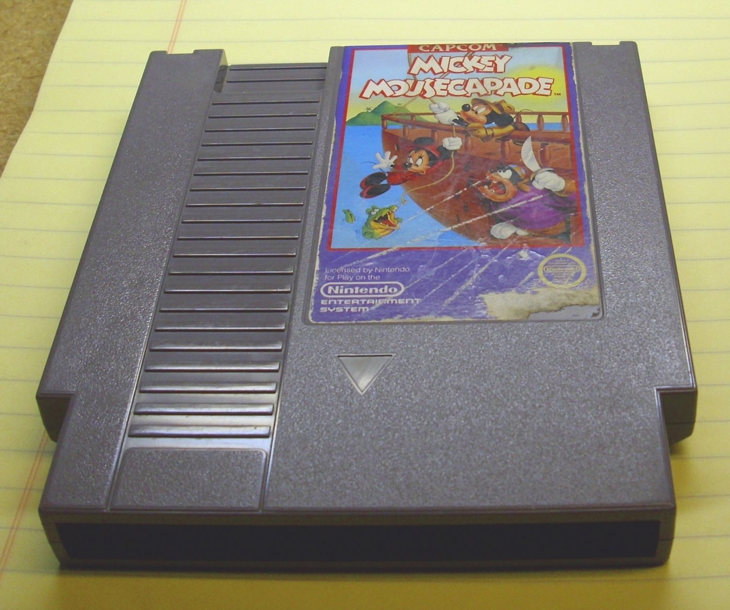 Mickey Mousecapade NES game, cartridge only, by Capcom, 1988