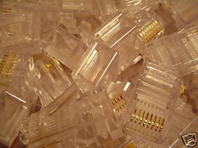 RJ 45 CAT 5 ETHERNET MODULAR CONNECTORS USA TYCO 50