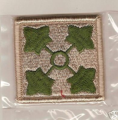 4TH INFANTRY DIVISION COLOR PATCH INSIGNIA