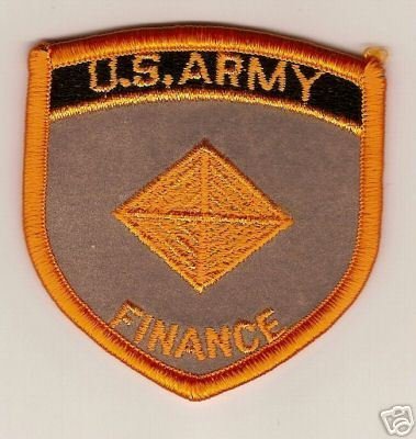 ARMY BOS "FINANCE" COLOR PATCH INSIGNIA