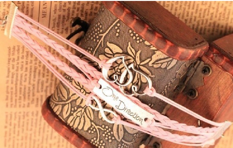 New Antique Friendship Infinity ONE DIRECTION HEART Charm Leather ...