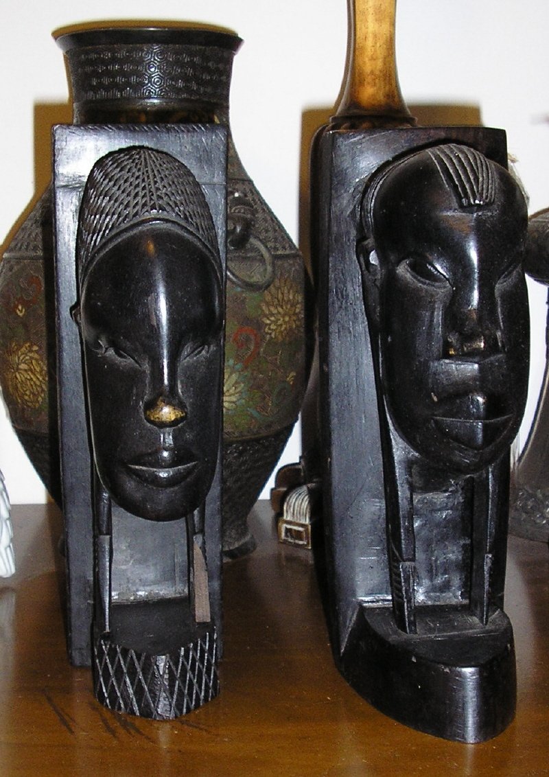 Antique African wood Carving sculptures Tribal folk art