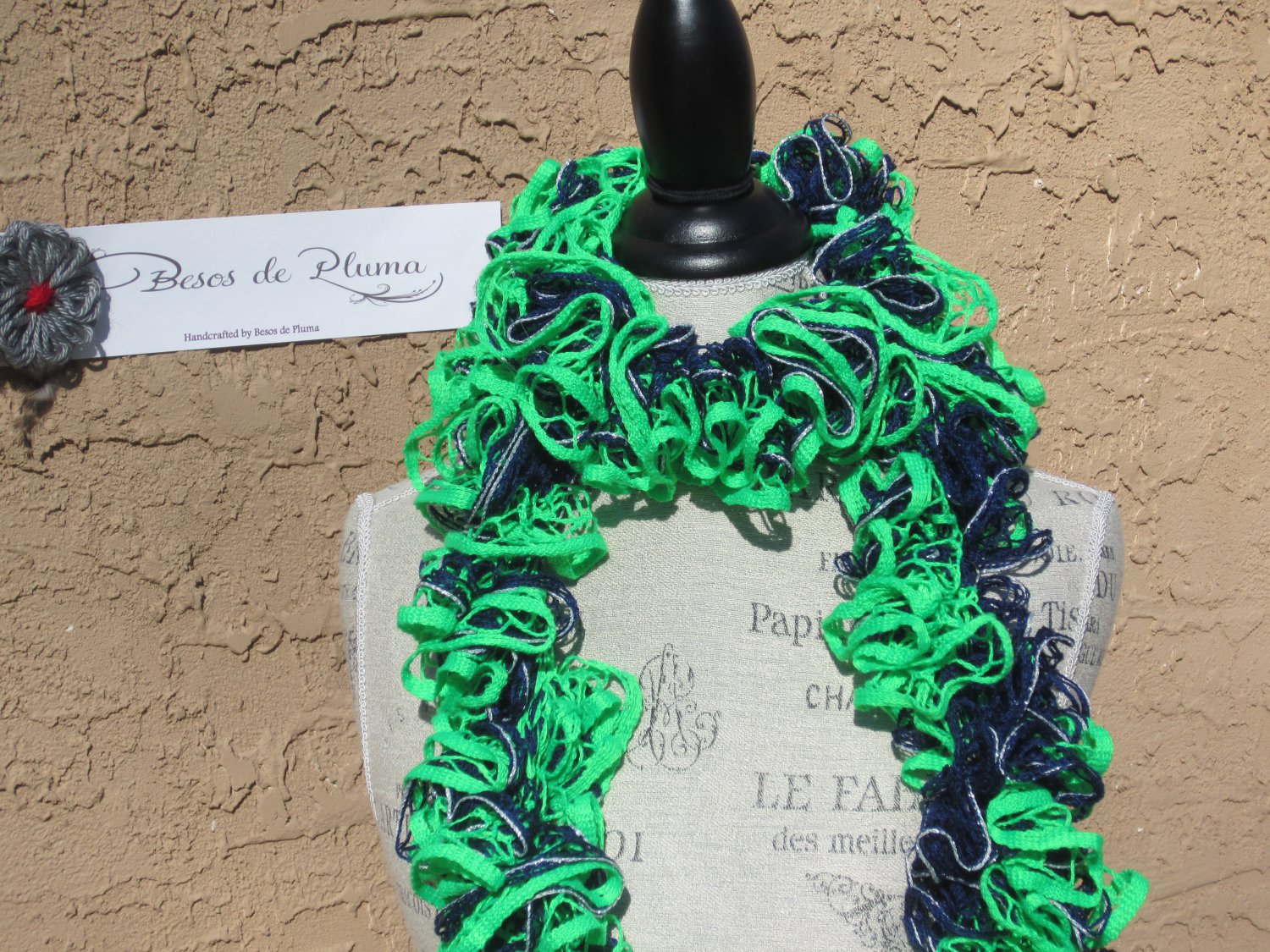 SEATTLE SEAHAWKS Team Spirit BRIGHT LIME GREEN Dark Navy Blue SILVER ...