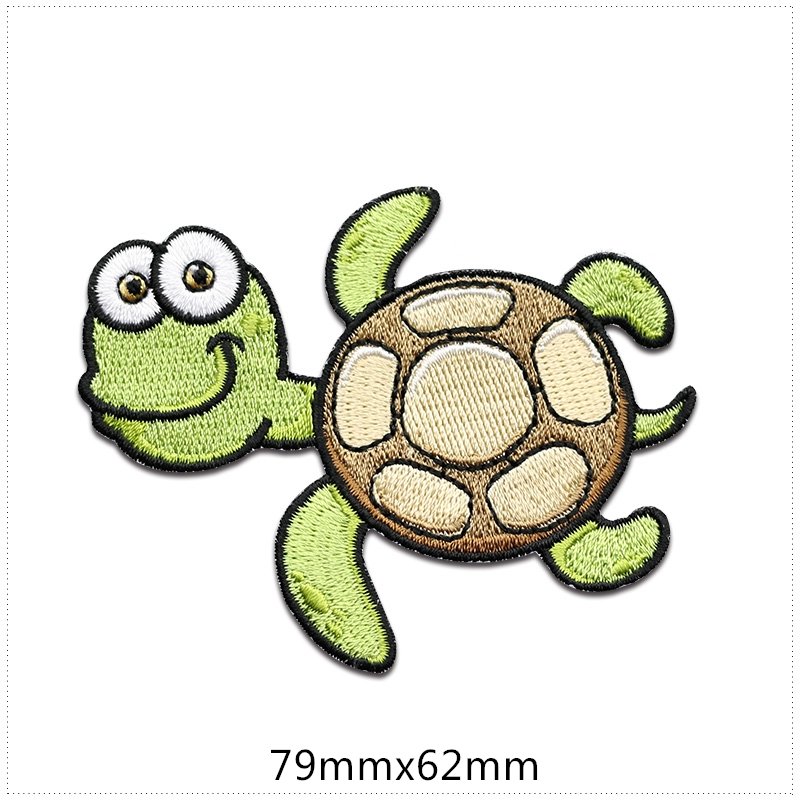 Sea Turtle Embroidered Patches/Animal Patches/Iron-On/Sew-On Patch ...