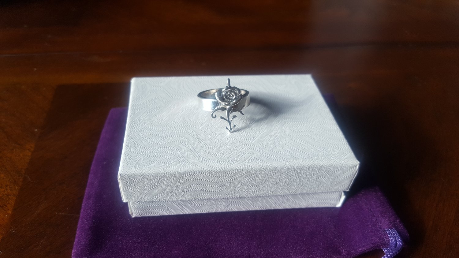 Prince Rose Symbol Ring - 100% Sterling Silver