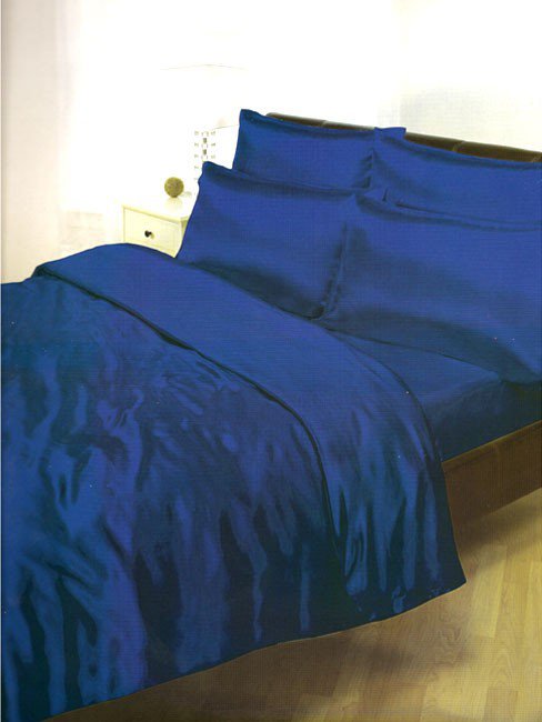1000TC EGYPTIAN COTTON MIDNIGHT BLUE SUPER KING BED SHEET SET